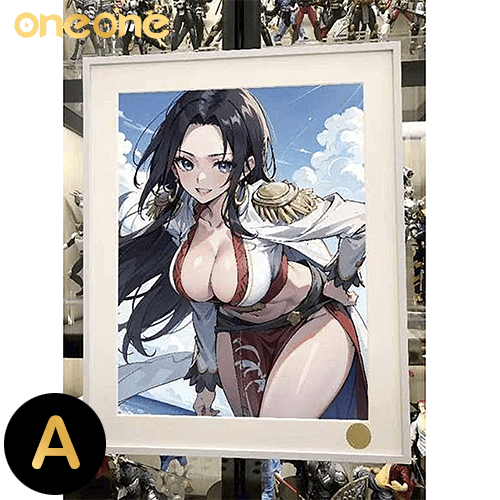 oneone玩玩::《大亂鬥》海賊王魯夫蛇姬女帝裝飾畫★無最後賞